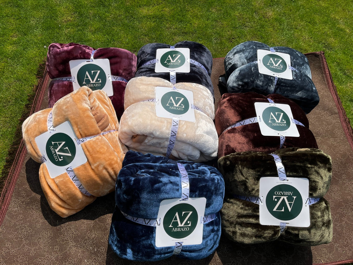 Buy Luxury Double Bed Mink Blankets Online in India – House of Abrazo